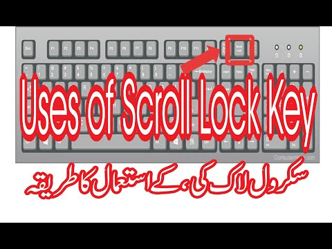 What is the uses of scroll lock key in computer keyboard? | Nasira Computer Academy