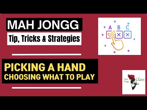 How to Play MAHJONGG Picking a Hand BEST choice 2468 The Charleston Discarding NMJL #thinkingoutloud