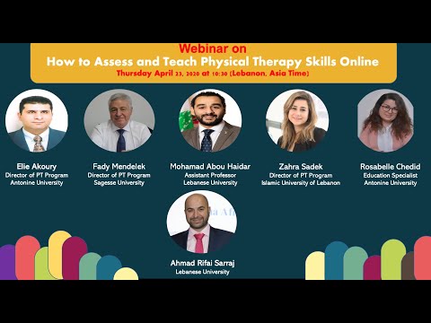 Webinar on how to Assess and Teach PT -Online