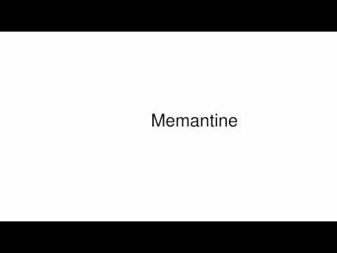 How to pronounce Memantine