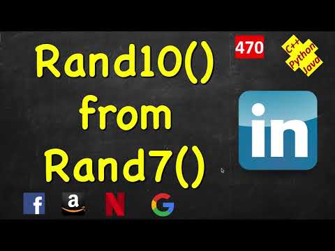 Learn Implement Rand10 Using Rand7 | LeetCode 470 | C Java Python - Mind Luster