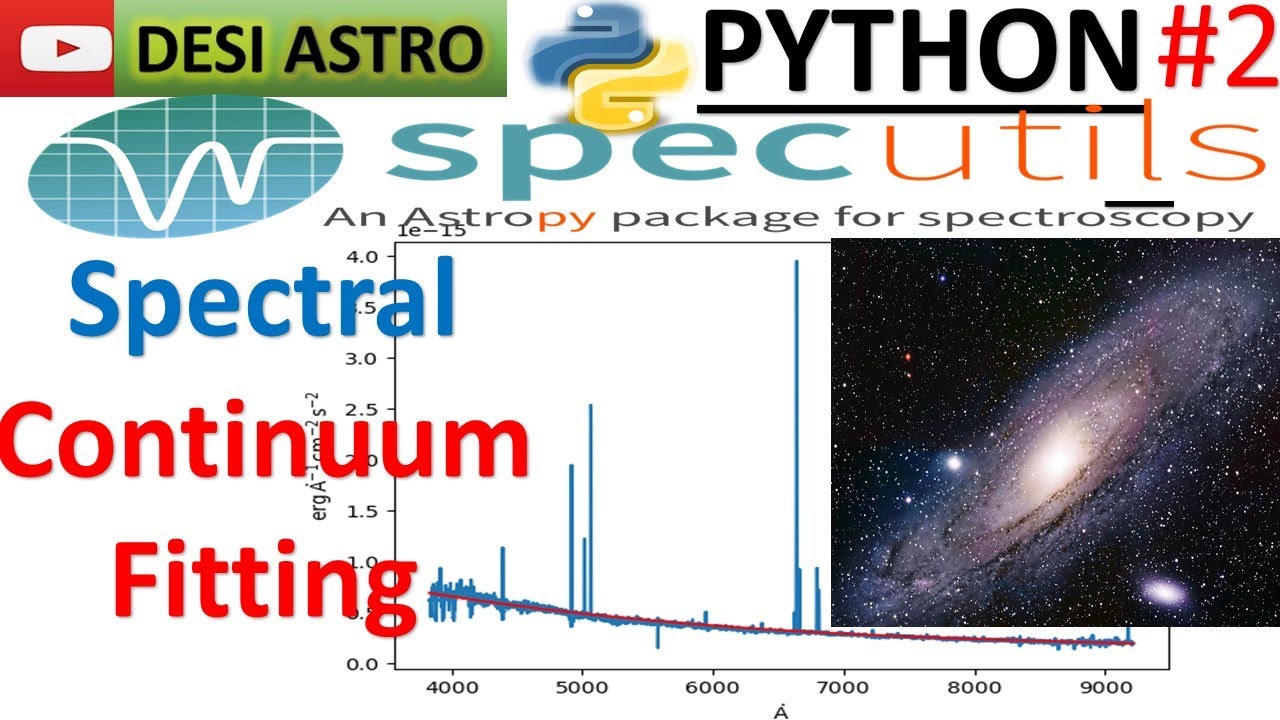 PART-2:  PYTHON|ASTROPY|SPECUTILS| FITTING SPECTRAL CONTINUUM| HANDLE FITS | READ FITS FILE
