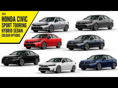 2025 Honda Civic Sport Touring Hybrid Sedan – All Color Options – Images | AUTOBICS