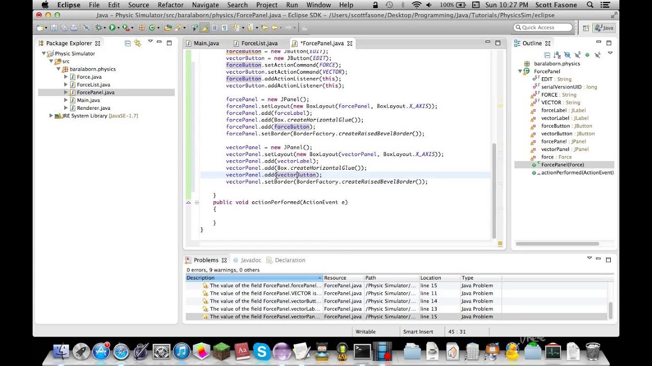 Java Tutorials: Physics Simulator - Episode 4