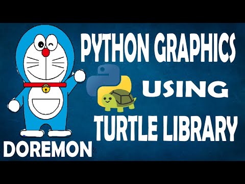 Learn Python Graphics | Turtle Library | Draw Doraemon | Source Code | Nirankar Codes