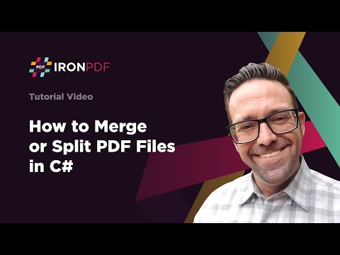 How to Merge or Split PDF Files in C# | IronPDF Tutorial