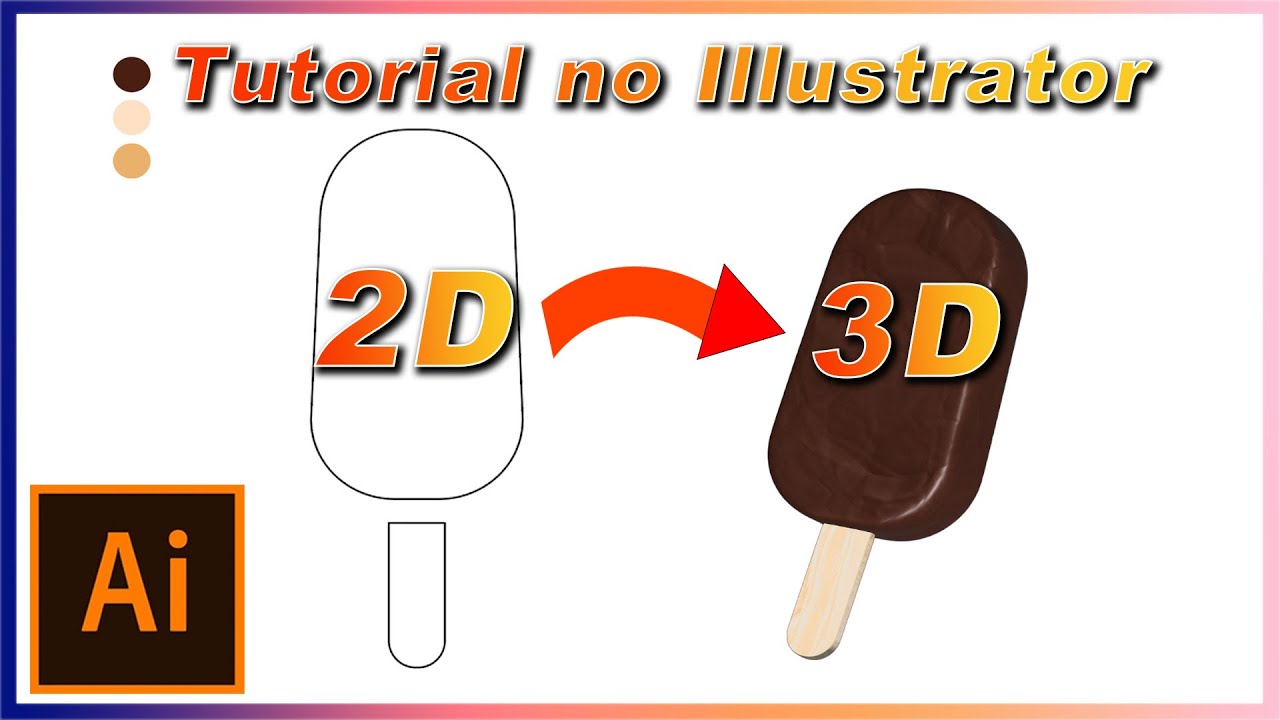 Tutorial - Chocolate ice cream from 2D to 3D