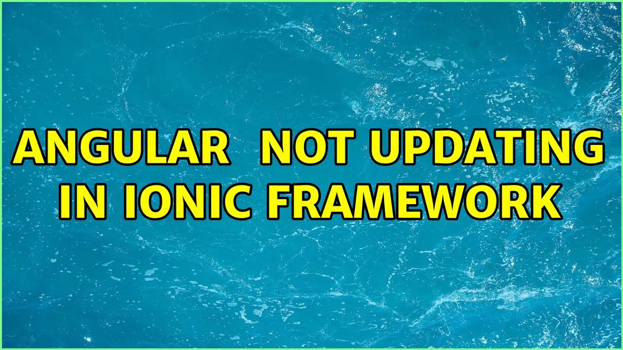 Angular $scope not updating in Ionic Framework