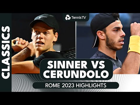 Jannik Sinner vs Francisco Cerundolo Battle | Rome 2023 Extended Highlights