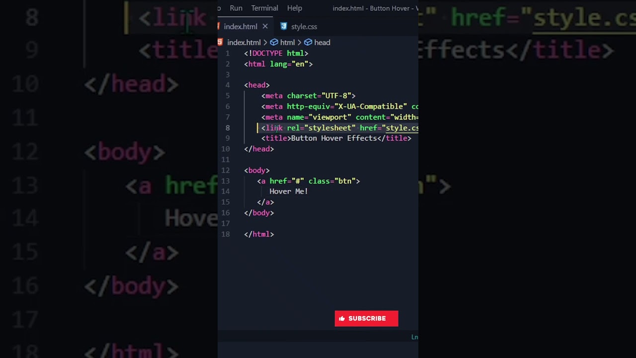 CSS Button Hover Animation Effects #shorts