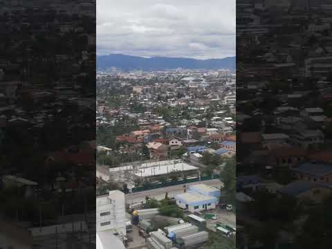 Flight Landing in Mactan, Cebu, Philippines
