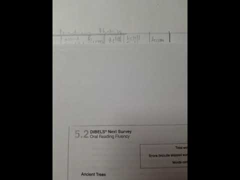 Dibels Oral Reading Fluency part 1