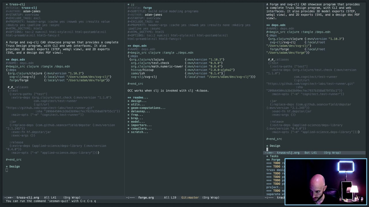 Programming CAD with Clojure