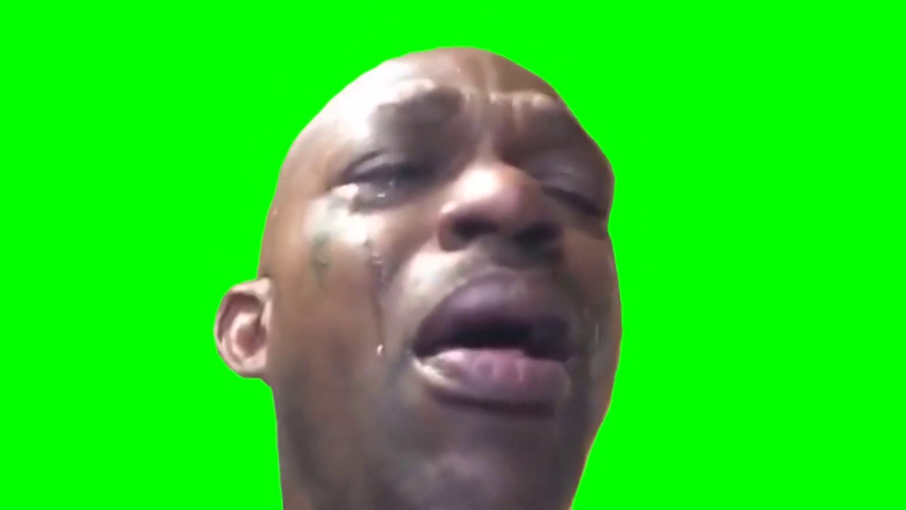 Black Guy Crying Meme Greenscreen (FREE DOWNLOAD IN DESC)