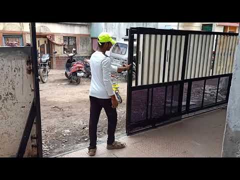 Telescopic Wicket Gate engaged in the Main sliding gate