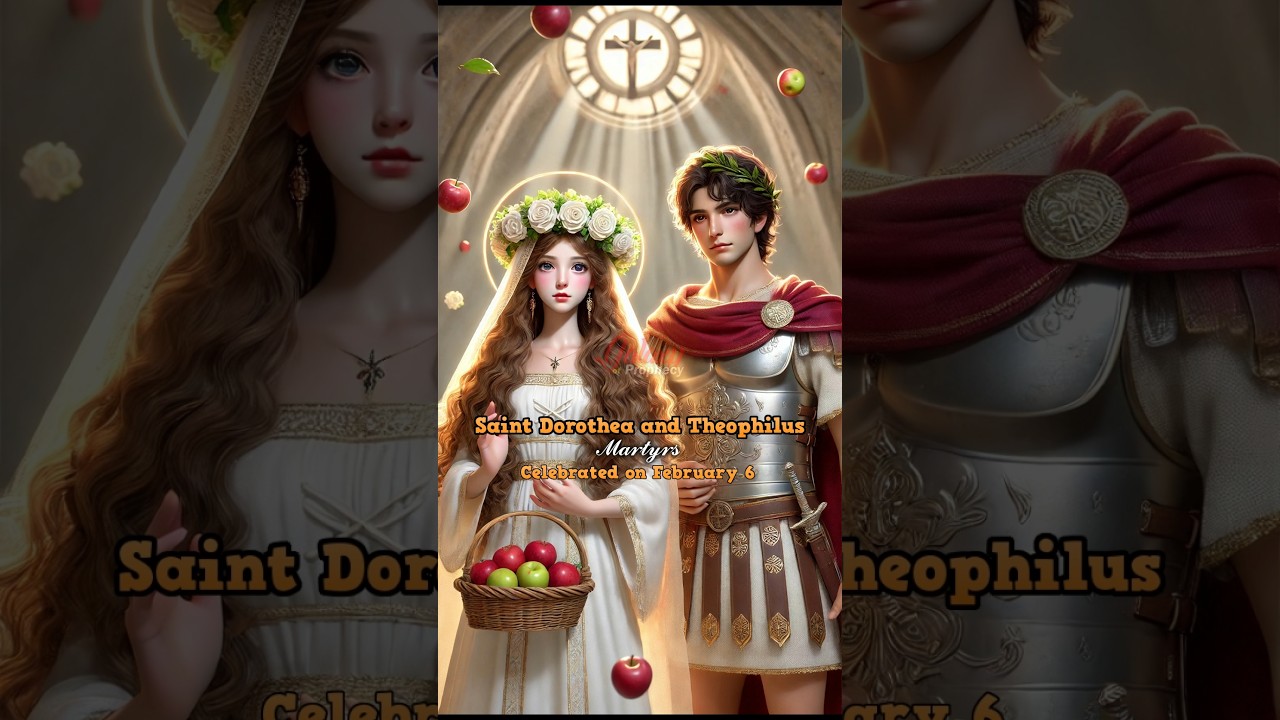 [ENG] 🌹 SAINT DOROTHEA and THEOPHILUS | Martyrs | Celebrated on February 6 🌹 #shorts #inspiration