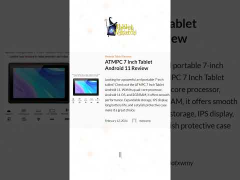 😎ATMPC 7 Inch Tablet Android 11 Review
