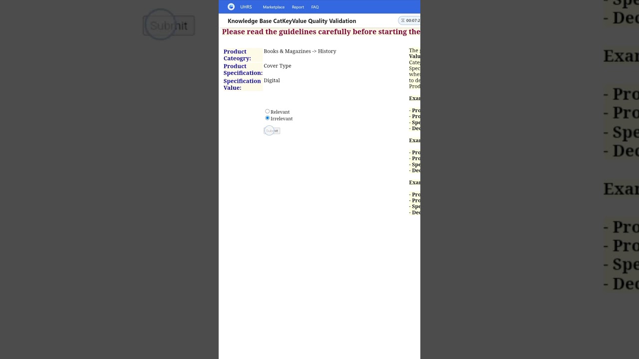 Knowledge Base CatKeyValue Quality Validation
