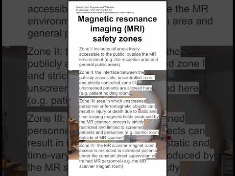Magnetic resonance imaging (MRI) safety zones