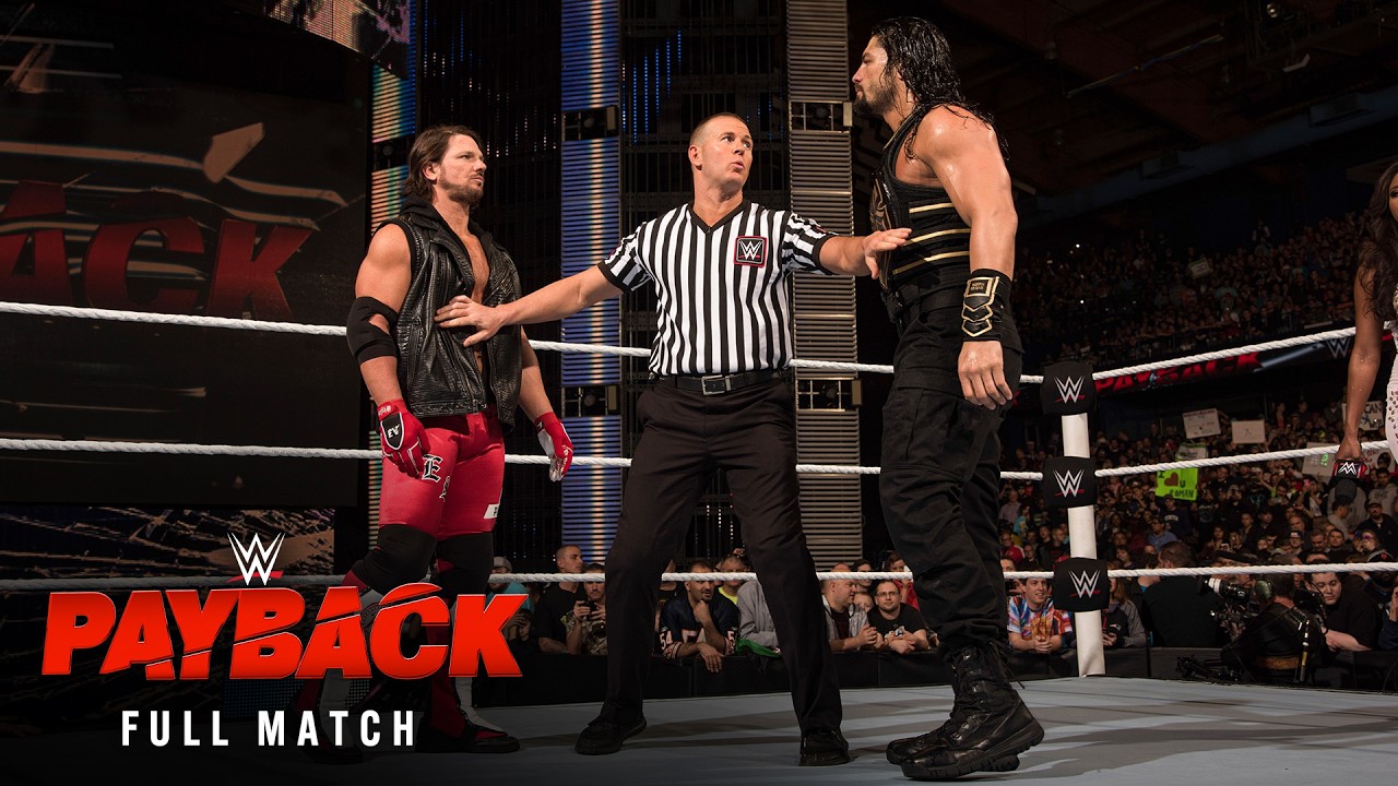 FULL MATCH: Roman Reigns vs. AJ Styles | WWE Title Match: WWE Payback 2016