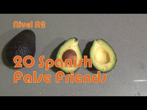 20 Spanish False Friends