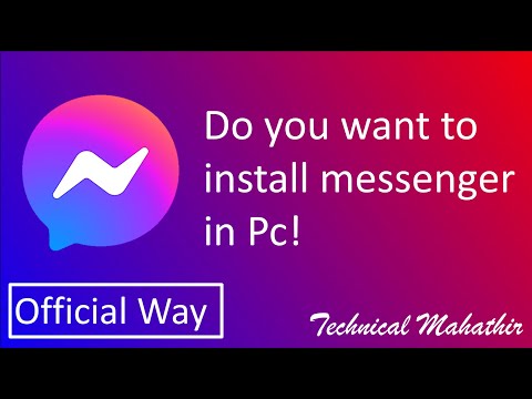 How to install messenger in PC