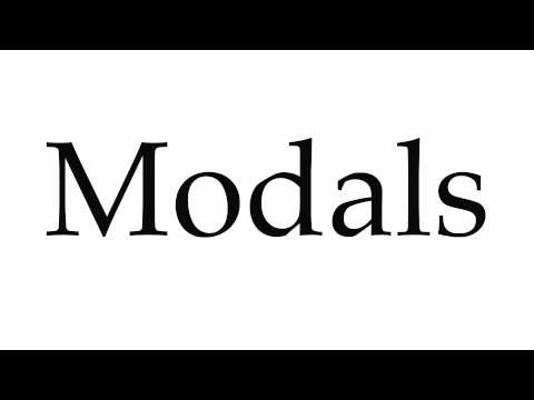 How to Pronounce Modals