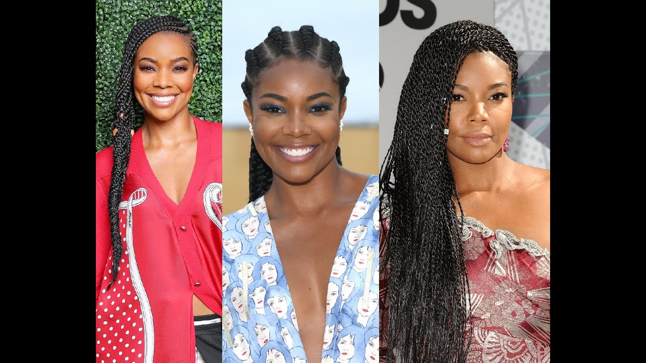 Gabrielle Union Inspired braided hairstyle Looks