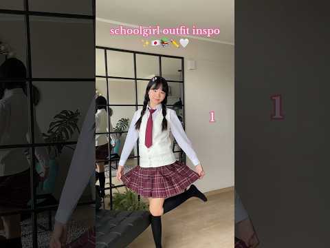 Japanese schoolgirl outfit inspo! this took me so long lol, let me know which one you like 🤍 #ootd
