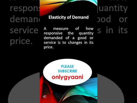 how to define elasticity of demand ??