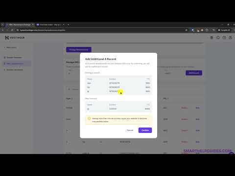 How to Add DNS records - A, TXT, CNAME, MX DNS entries to Hostinger Domain