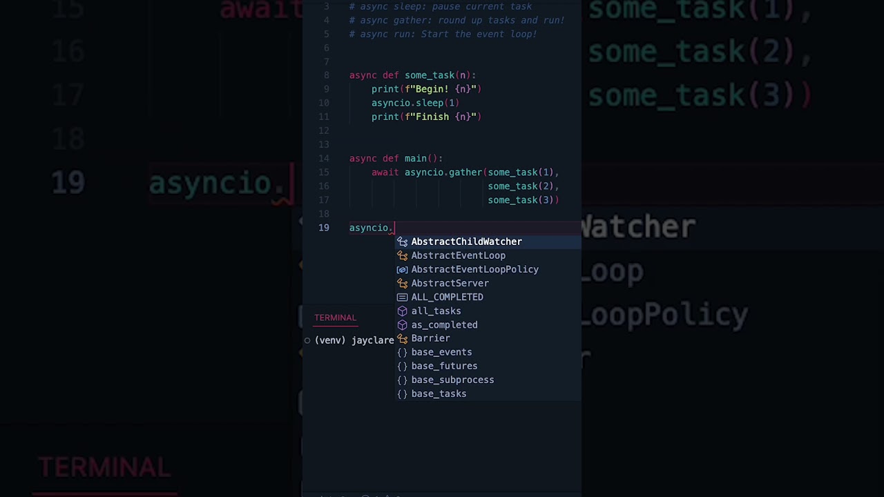 Python 3 |  Asynchronous Code, in 2 Minutes! #coding #programming #python