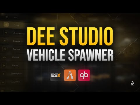 The Ultimate Admin Vehicle Spawner 🔥 Modern UI Easy to Use QB Core & ESX– Dee Studio | Fivem Scripts