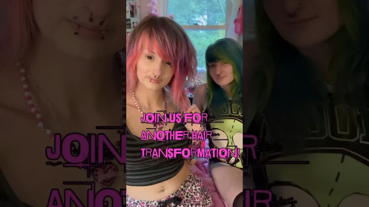 Dyeing scene hair 💖 #emo #scene #shorts #emohair #scenehair