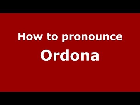 How to pronounce Ordona (Italian/Italy) - PronounceNames.com