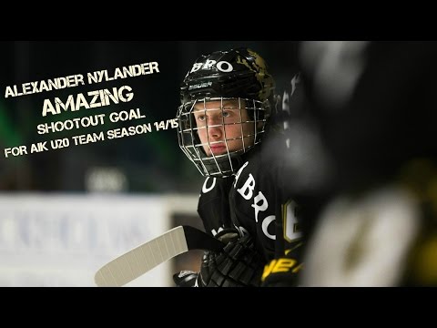 16 year old Alexander Nylander amazing shootout goal for AIK U20 | HD
