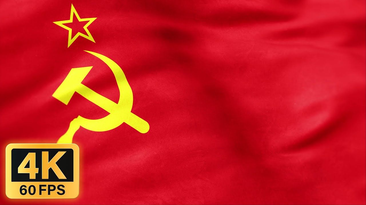 SOVIET FLAG ☭ 1 HOUR 4K 60FPS