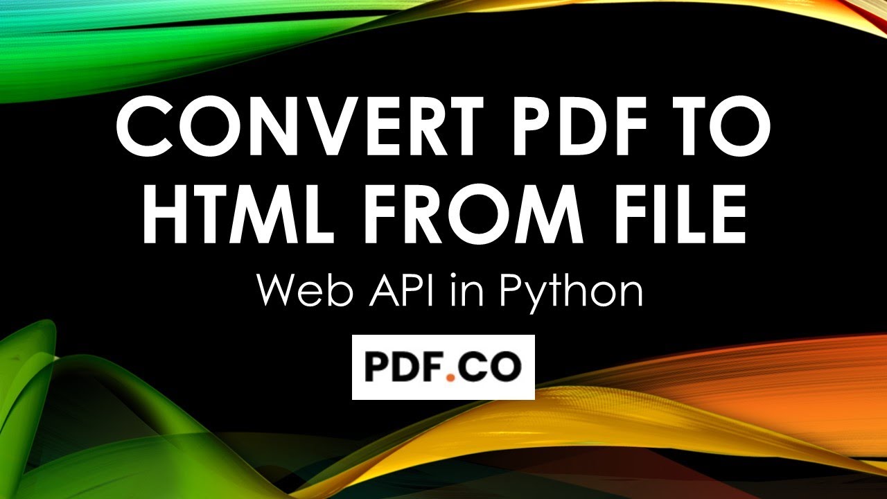 How to Convert PDF To HTML From Uploaded File in Python