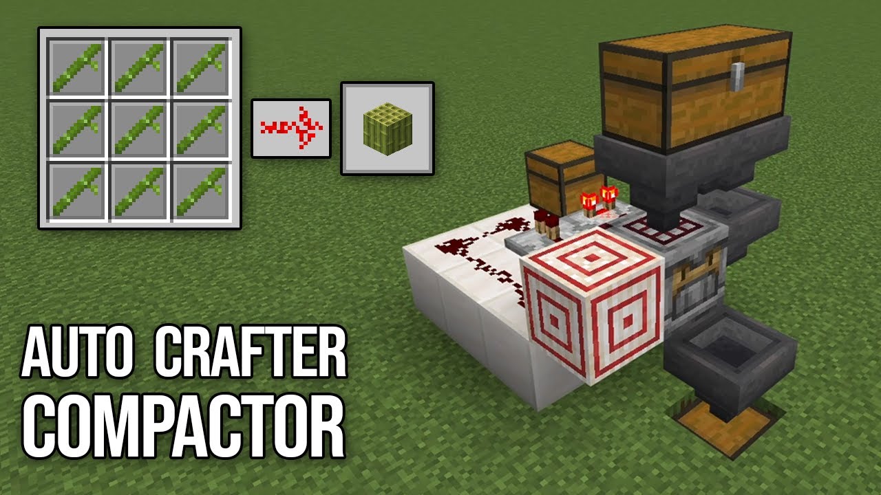 SIMPLE Auto Crafter Compactor for Minecraft