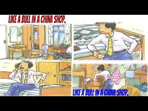 Phrasal verbs in English || like a bull in a china shop || Idiom In English Slang In English