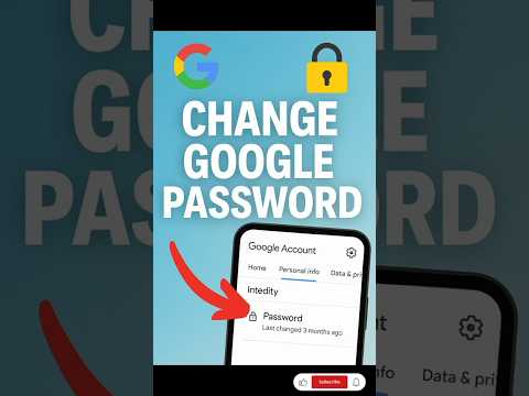How to change Google account password || #googlepasswords #shorts #googlepasswordchange