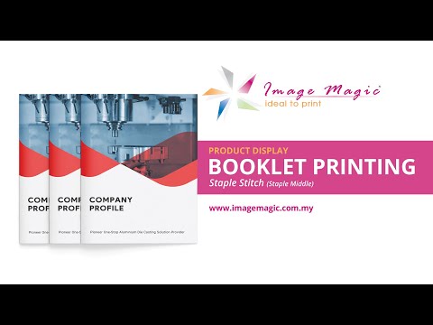 Booklet Printing - Staple Stitch (Staple Middle)