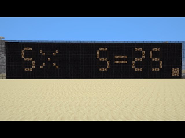 Calculator Minecraft Map