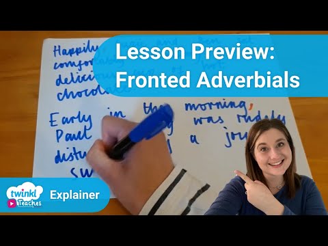Fronted Adverbials Lesson Preview
