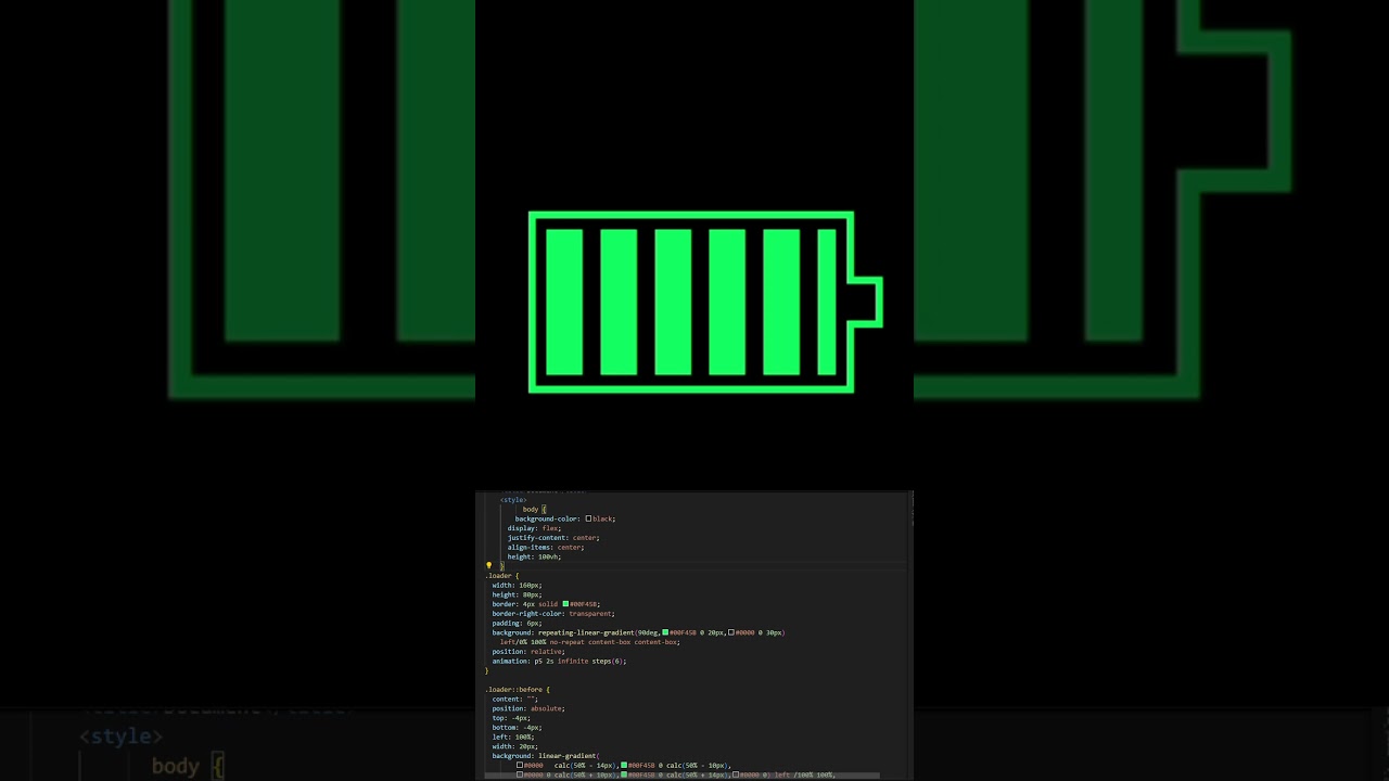 ⚡ Neon Green Loader Animation | CSS Border & Gradient Effect 🔄 #coding