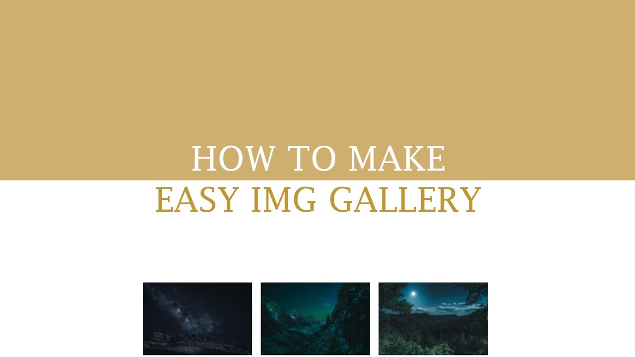 Simple Image Gallery Just With Javascript HTML&CSS
