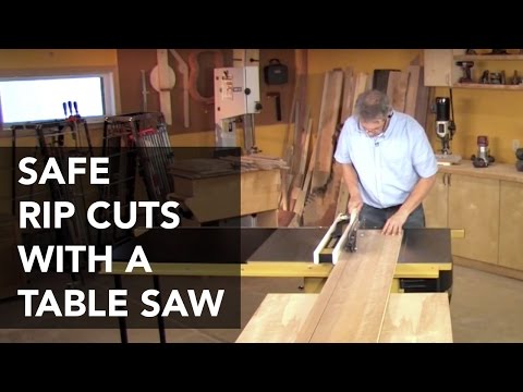 How to Make a Rip Cut on a Table Saw - Table Saw Beginner's Guide