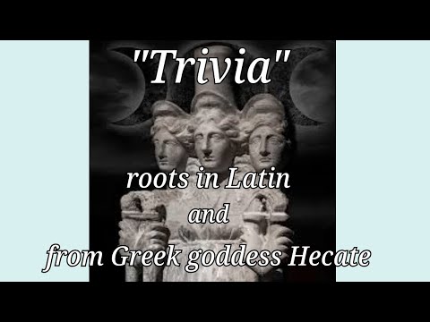 Trivia - Latin and Greek roots