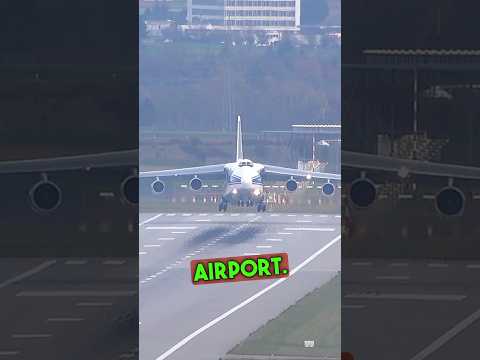 Incredible view An-124๐ฅต Rate this landing Number 8 #aviation #airplane #Antonov #An124