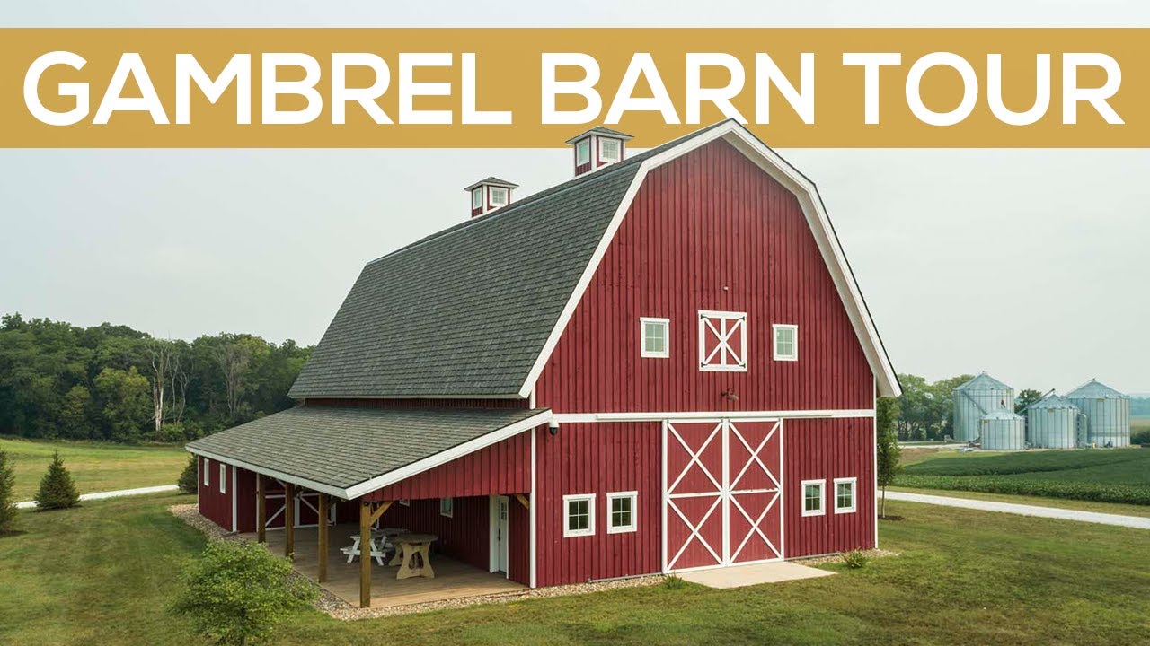 Classic Red Gambrel Post and Beam Barn